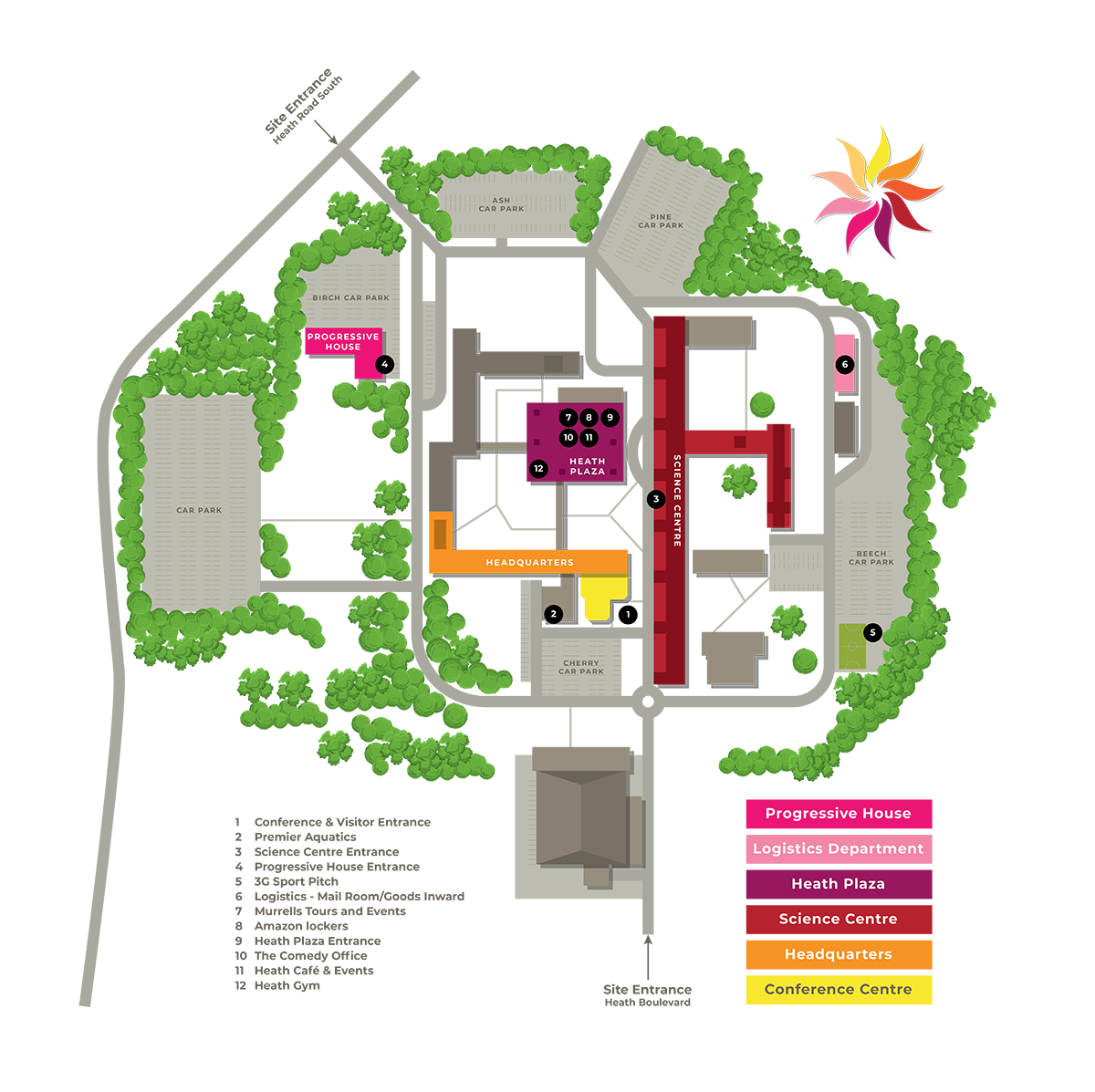 Sitemap - The Heath Business and Technical Park